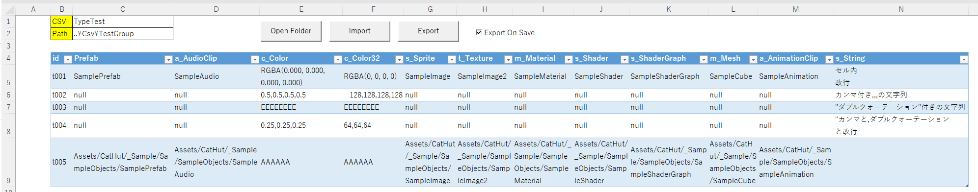 Ananke Csv Master Advanced Guide 4．Setting In-Game Objects like Prefabs | CatHut Articles